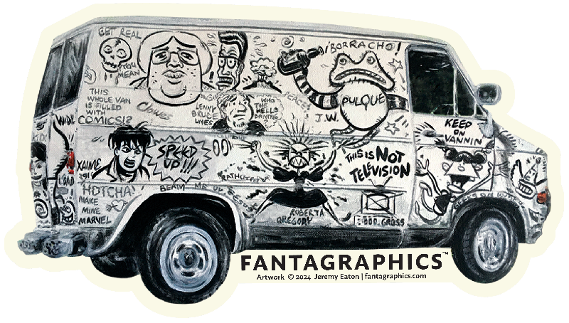 Fantagraphics Van Vinyl Sticker